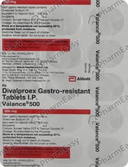 Valance 500 MG Tablet (15): Uses, Side Effects, Price & Dosage | PharmEasy