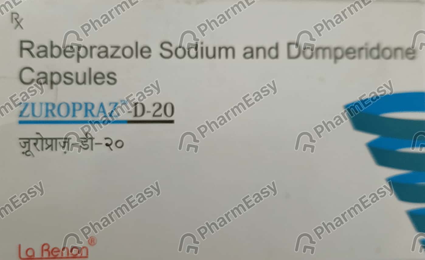 Zuropraz D 20mg Strip Of 10 Capsules: Uses, Side Effects, Price ...