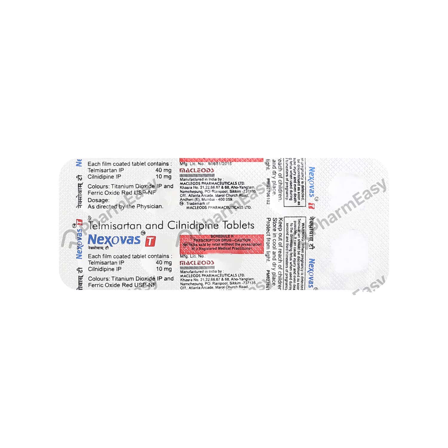 Buy Nexovas T Tab 10'S Online at Flat 18% OFF* | PharmEasy