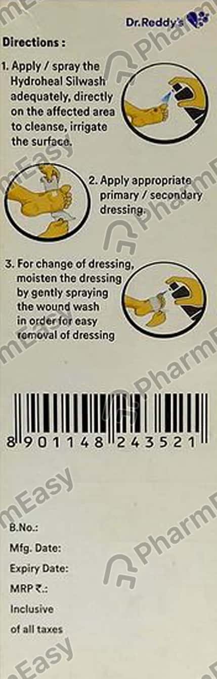 Buy HYDROHEAL SILWASH SOL 60ML Online & Get Upto 60% OFF at PharmEasy