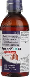 Rexcof Dx Nf Bottle Of 100ml Syrup: Uses, Side Effects, Price, Dosage ...