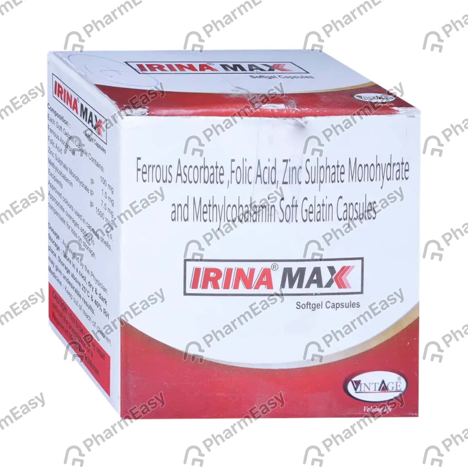 Irina Max Strip Of 10 Capsules: Uses, Side Effects, Price & Dosage ...