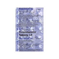 Novastat 40 MG Tablet (15) - Uses, Side Effects, Dosage, Composition ...