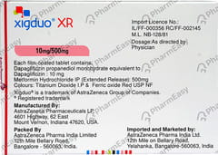 Xigduo 5/1000 Mg Strip Of 14 Tablets: Uses, Side Effects, Price ...