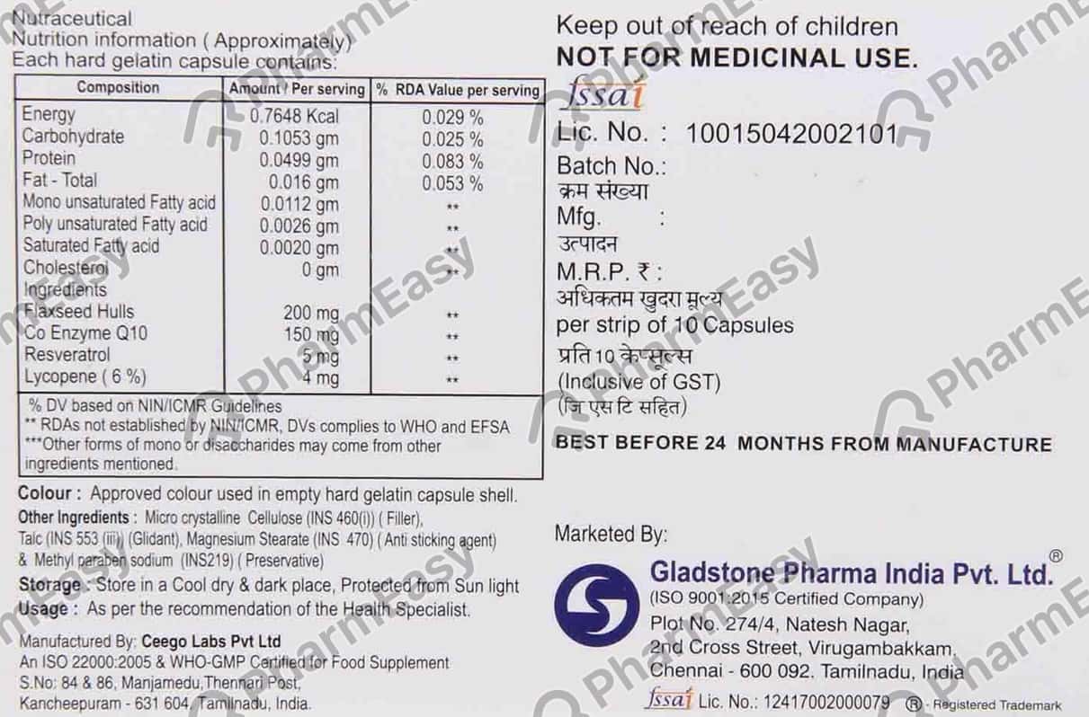 Buy Neuq Strip Of 10 Capsules Online at Flat 15% OFF | PharmEasy