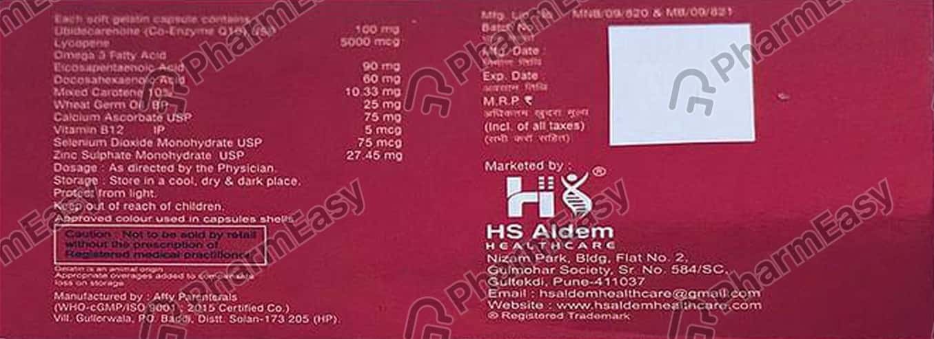 Buy Hs Gold Plus Strip Of 10 Capsules Online at Flat 15% OFF | PharmEasy