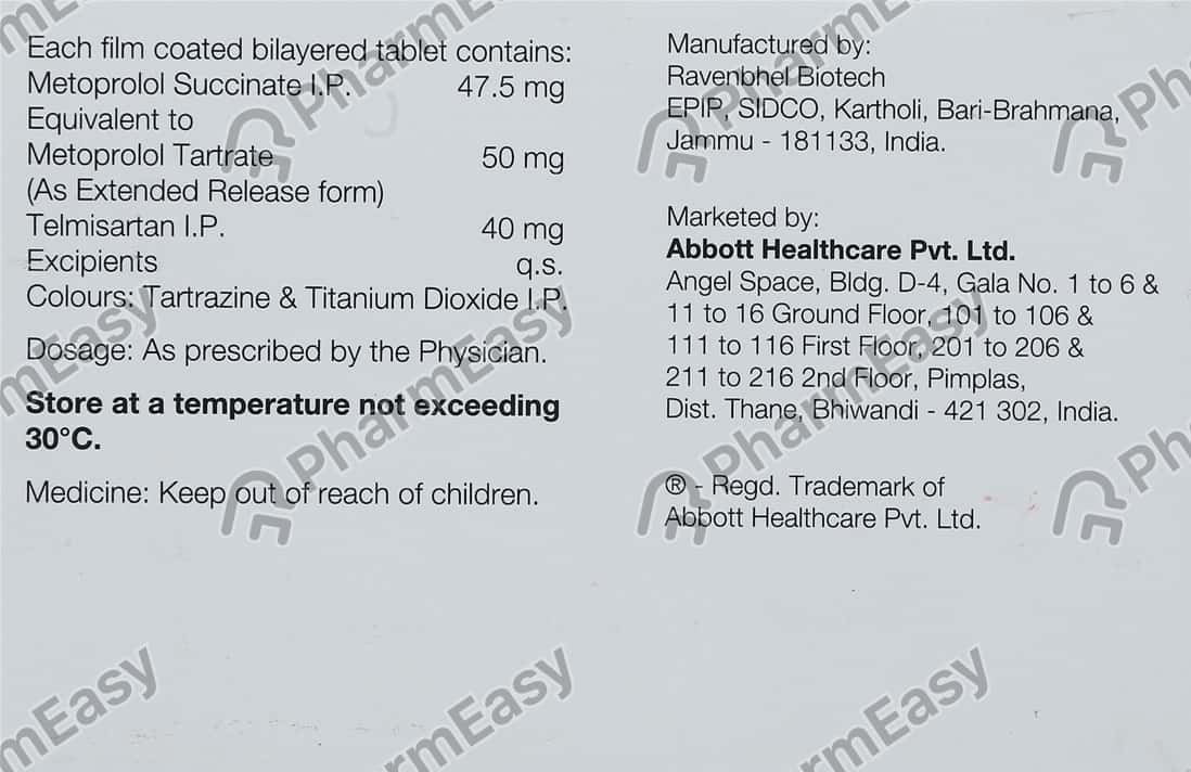 Telpres Mt 50mg Tablets 15'S: Uses, Side Effects, Price, Dosage ...