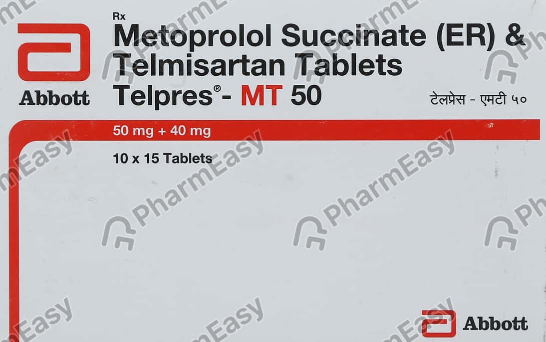 Telpres Mt 50mg Strip Of 15 Tablets: Uses, Side Effects, Price & Dosage ...