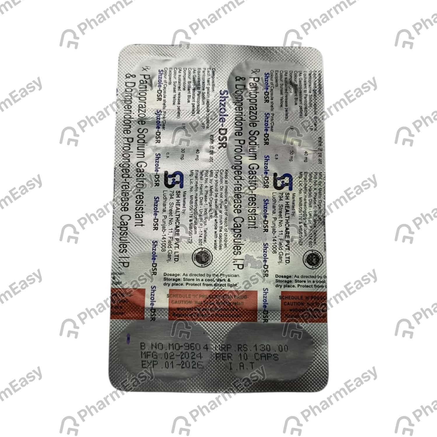 Shzole Dsr Strip Of 10 Capsules: Uses, Side Effects, Price & Dosage ...