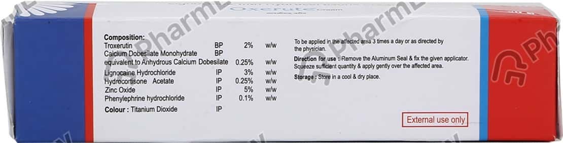 Oxerute Tube Of 50gm Cream: Uses, Side Effects, Price & Dosage | PharmEasy