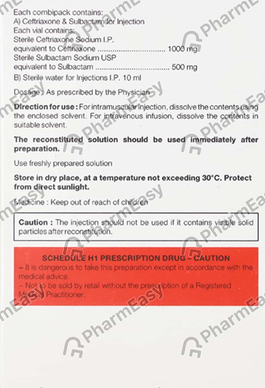 Finecef S 1.5gm Dry Vial Of 1 Powder For Injection: Uses, Side Effects ...