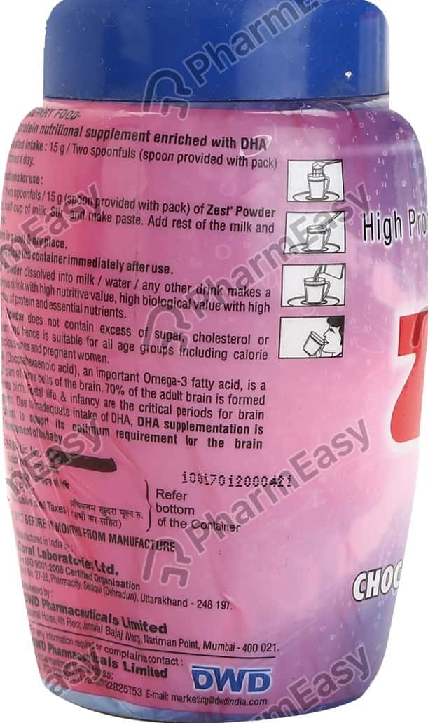 Buy Zest Plus Chocolate Cocoa Flavour Jar Of 200gm Powder Online at ...