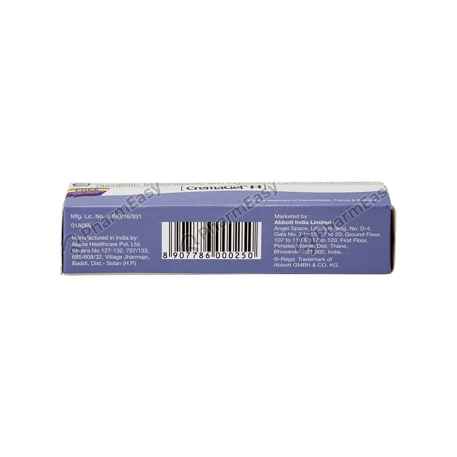 Cremagel H Tube Of 20gm Cream - Uses, Side Effects, Dosage, Composition ...