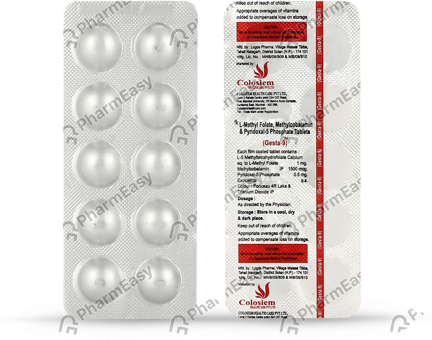Gesta 9 Strip Of 10 Tablets: Uses, Side Effects, Price & Dosage | PharmEasy