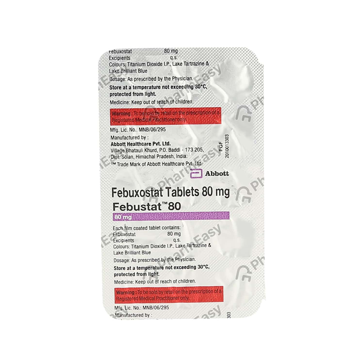 Buy Febustat 80 MG Tablet (15) Online at Flat 18% OFF* | PharmEasy