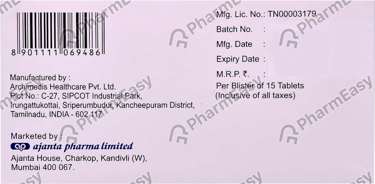 Tricinod 10/12.5mg Strip Of 15 Tablets: Uses, Side Effects, Price ...