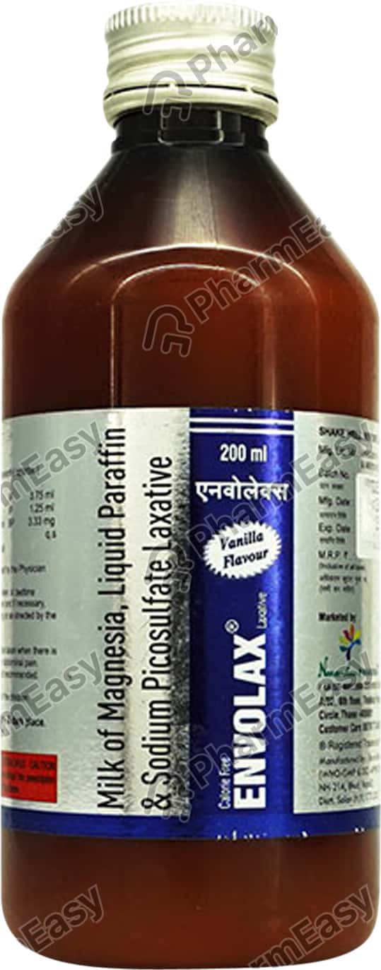 Envolax Vanilla Flavour Bottle Of 200ml Liquid: Uses, Side Effects ...