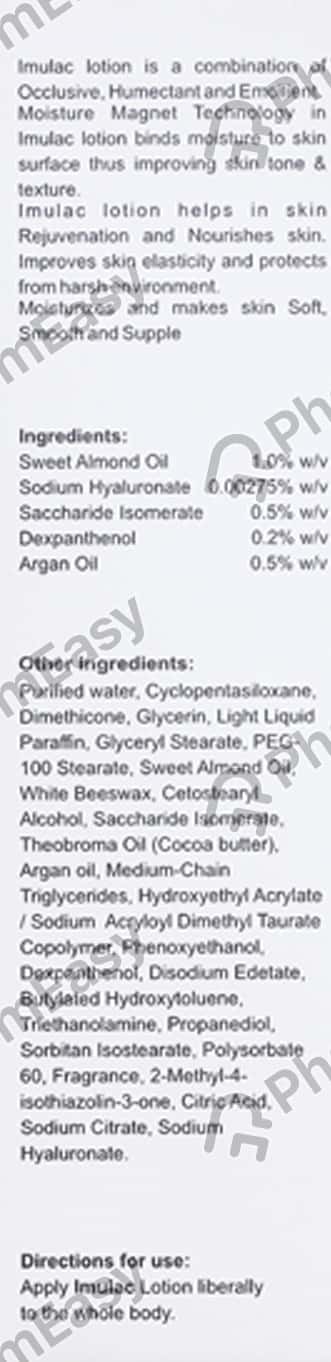 Buy NEW IMULAC MOISTURIZING BOTTLE OF 100ML LOTION Online & Get Upto 60 ...