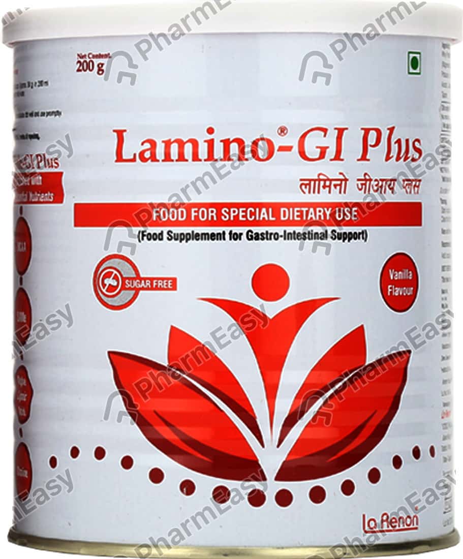 Buy Lamino Gi Plus Vanilla Flavour Sugar Free Box Of 200gm Oral Powder ...