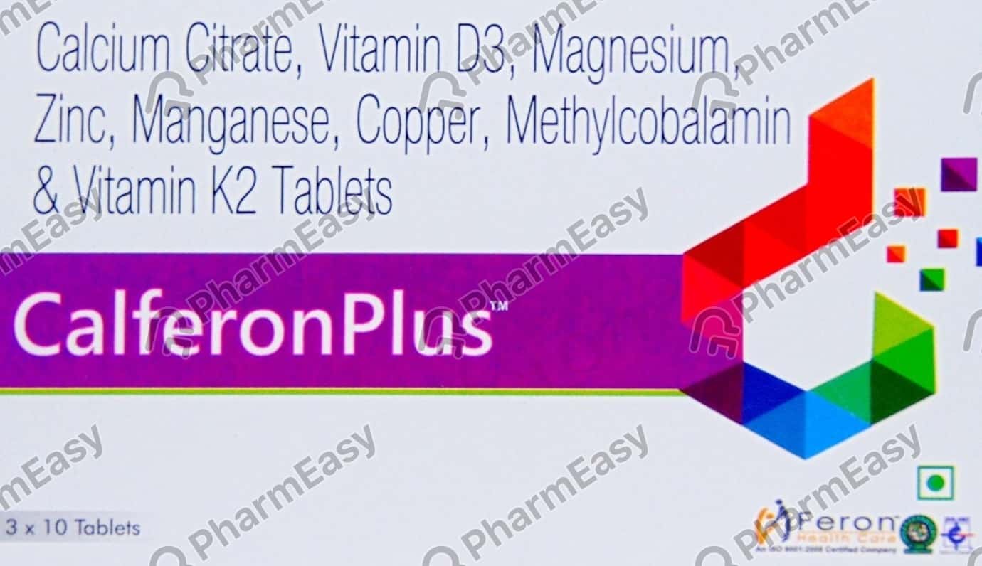 Buy Calferon Plus Strip Of 10 Tablets Online & Save Up to 24% at PharmEasy