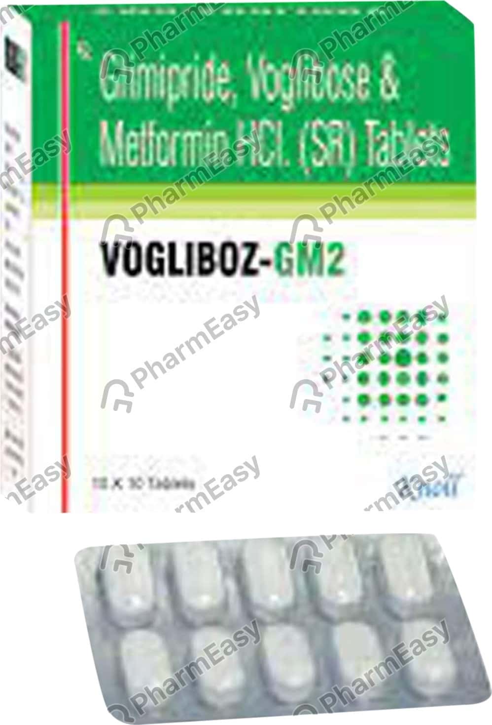 Vogliboz Gm 2mg Strip Of 10 Tablets: Uses, Side Effects, Price & Dosage | PharmEasy