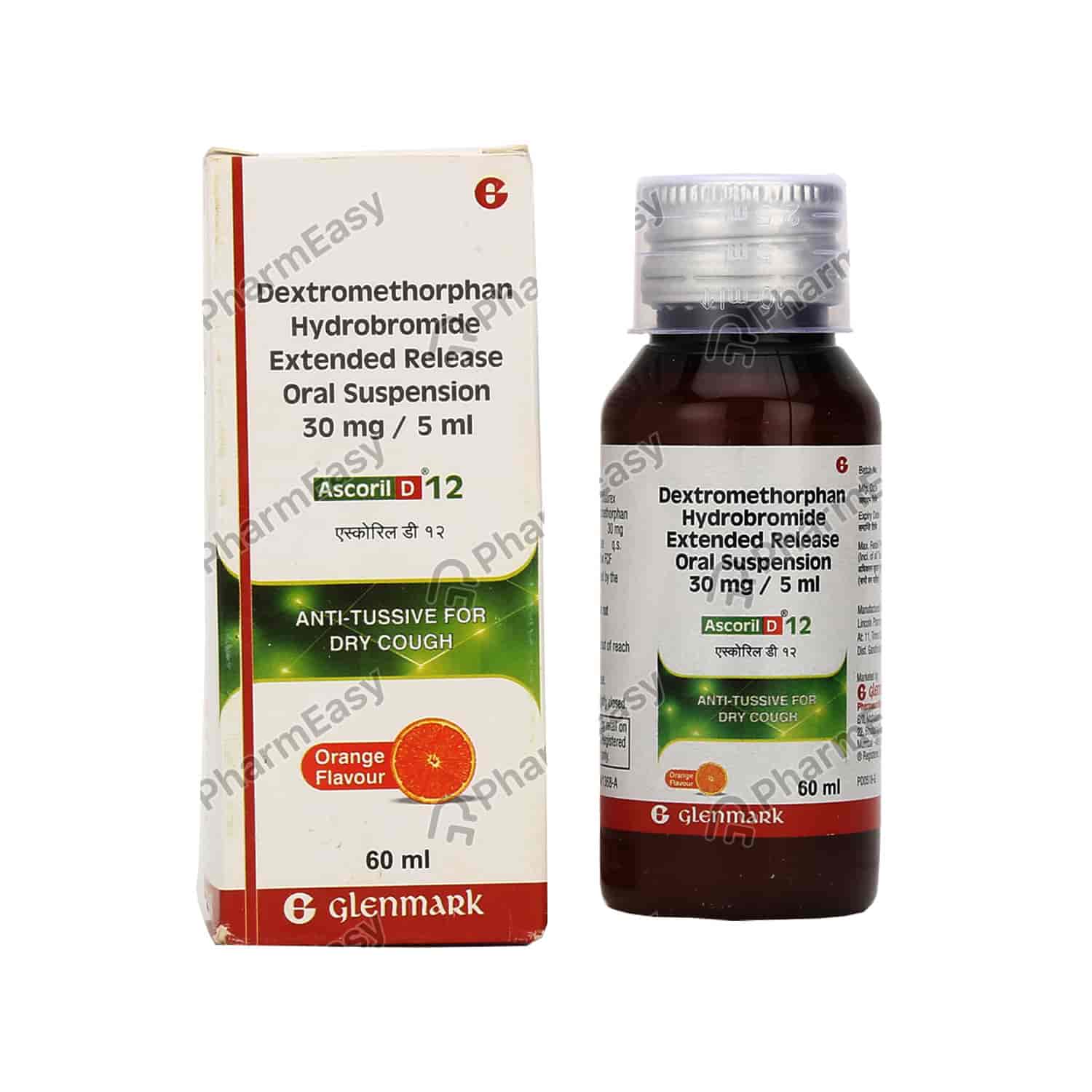 Buy Ascoril D12 Orange Flav Susp 60ml Online at Flat 18% OFF* | PharmEasy