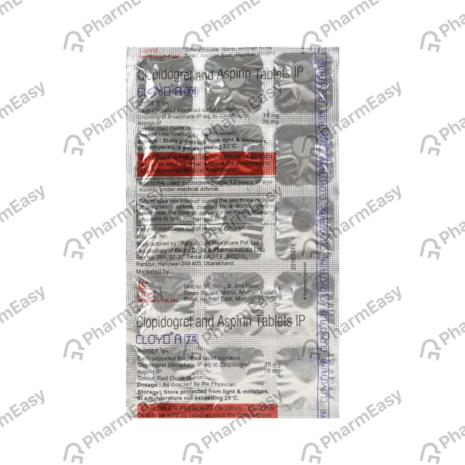 Cloyd A 75mg Strip Of 15 Tablets: Uses, Side Effects, Price & Dosage ...