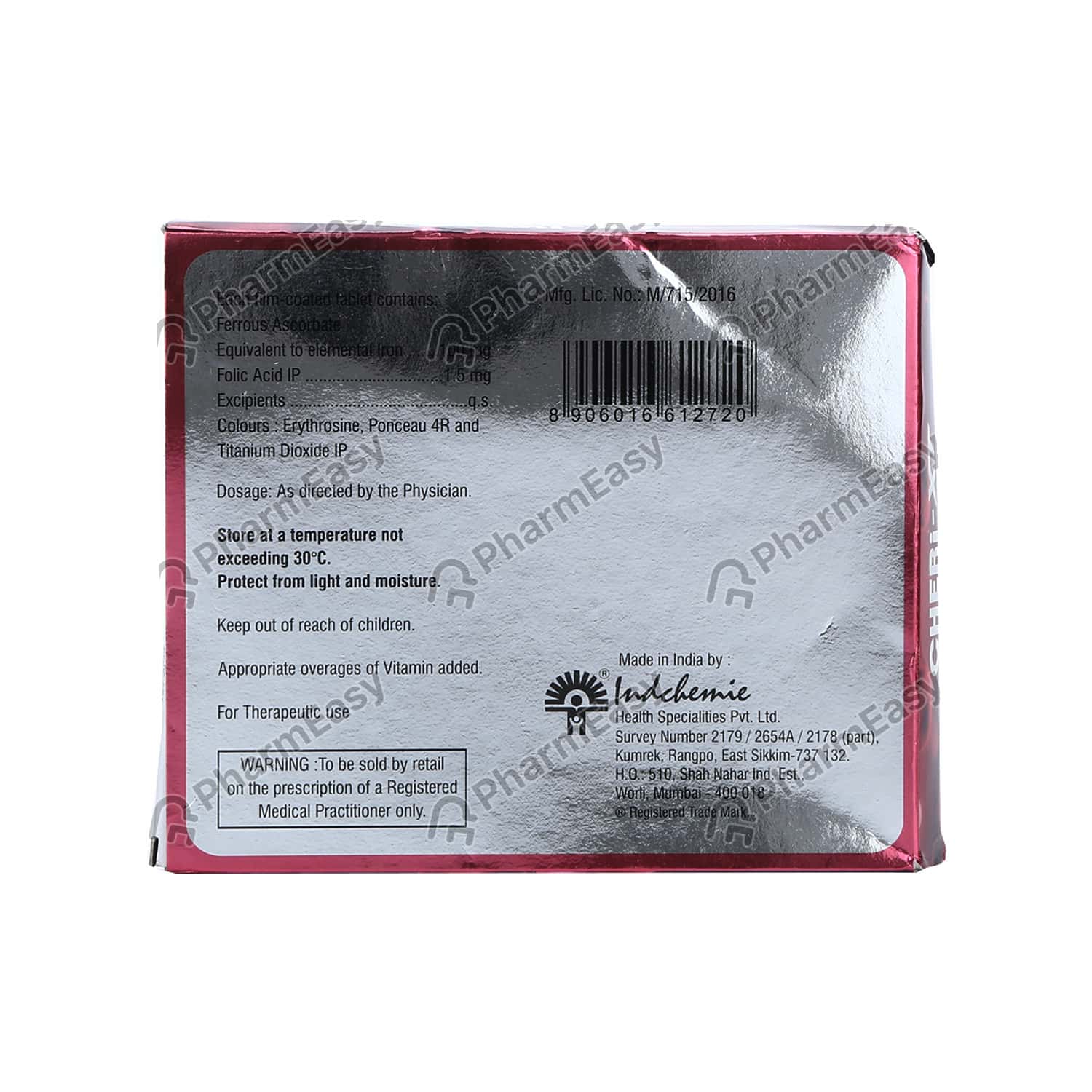 Cheri Xt Tab 15'S - Uses, Side Effects, Dosage, Composition & Price ...