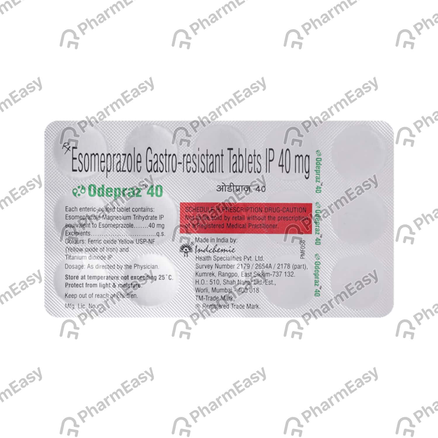 Odepraz 40 MG Tablet (15): Uses, Side Effects, Price & Dosage | PharmEasy