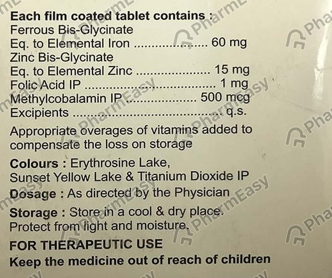 Feromost Xt Strip Of 10 Tablets: Uses, Side Effects, Price & Dosage ...