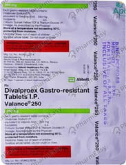 Valance 250 MG Tablet (15): Uses, Side Effects, Price & Dosage | PharmEasy