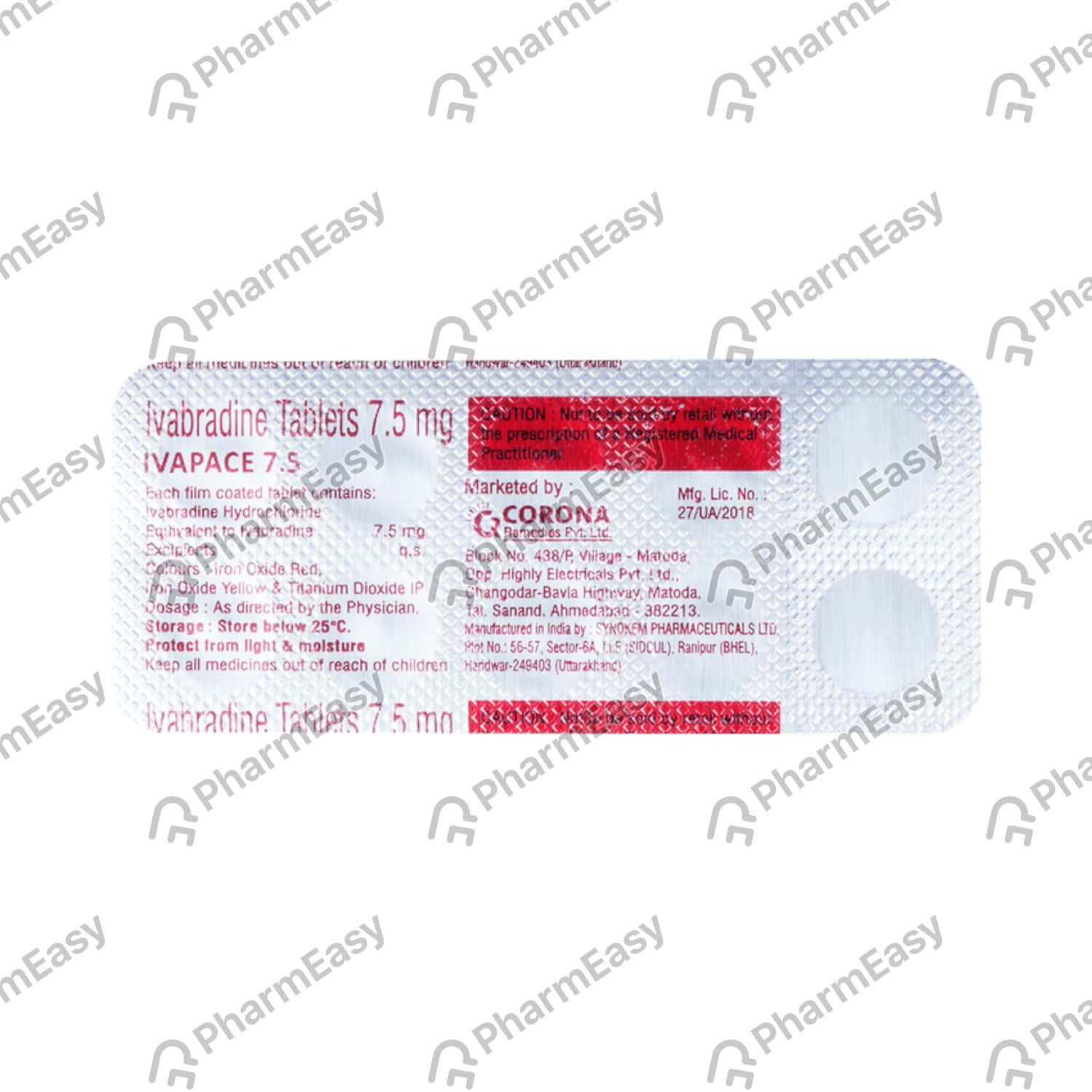 Ivapace 7.5 MG Tablet (10): Uses, Side Effects, Price & Dosage | PharmEasy