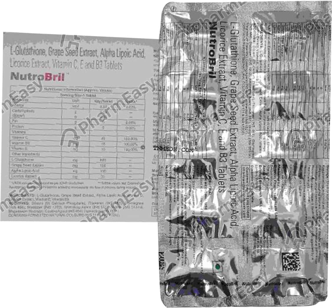 Buy Nutrobril Strip Of 10 Tablets Online at Flat 15% OFF | PharmEasy