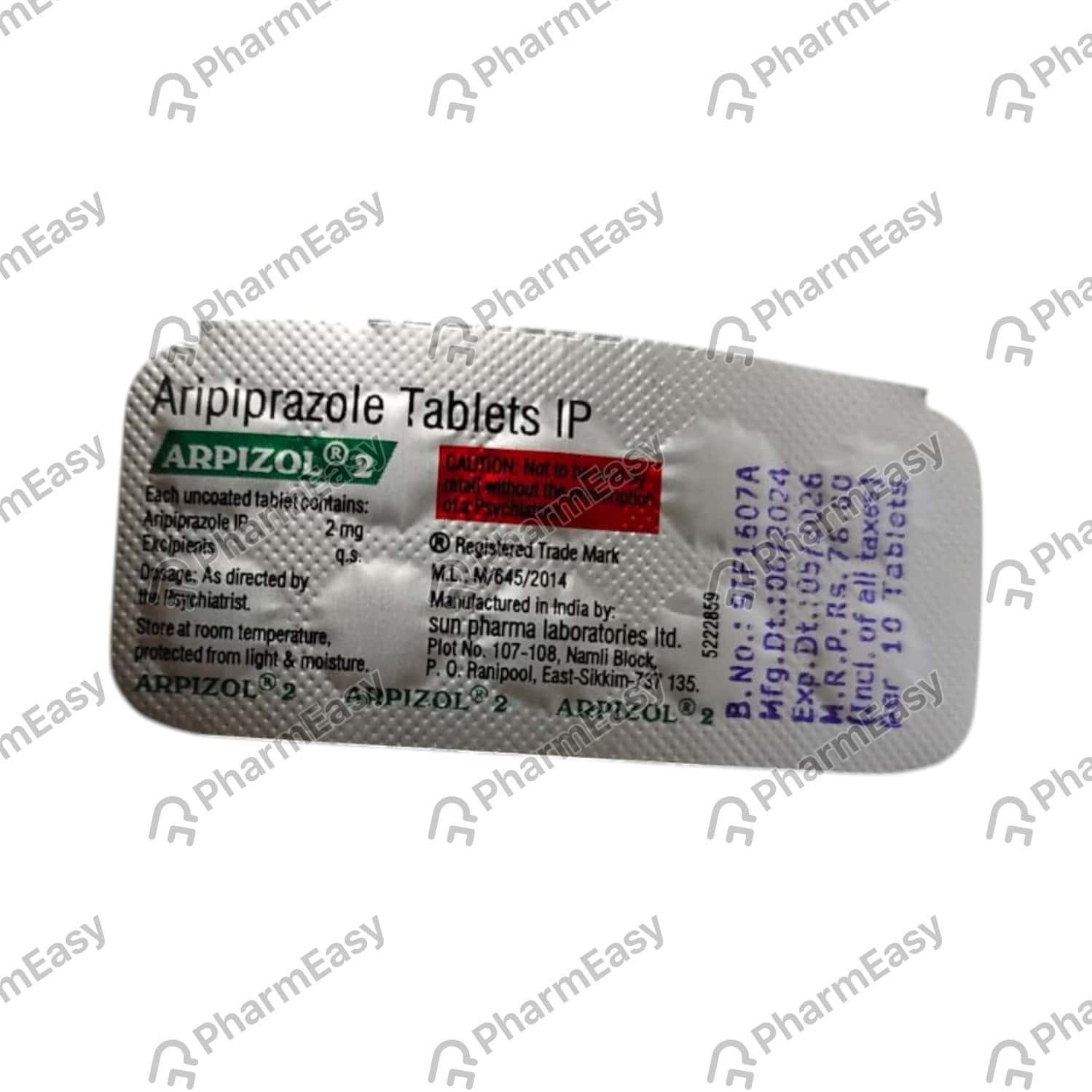 Arpizol 2 MG Tablet (10): Uses, Side Effects, Price & Dosage | PharmEasy