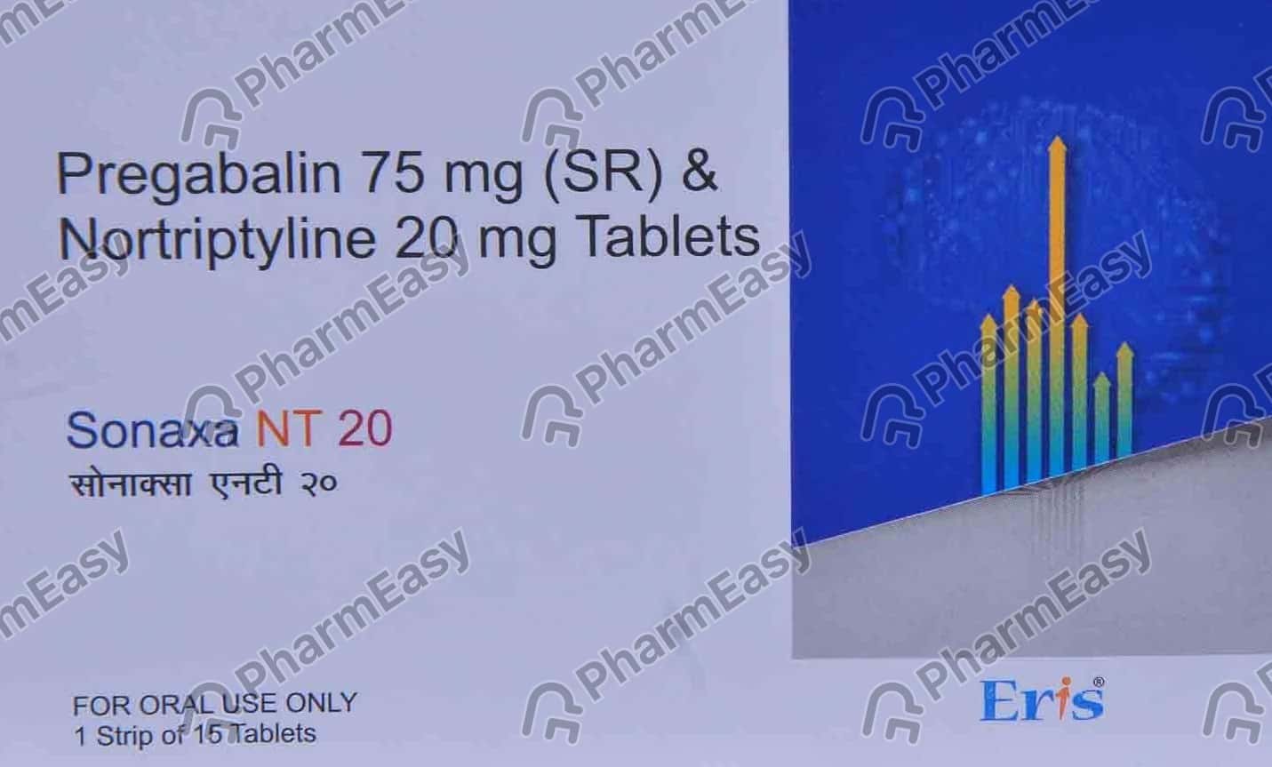 Sonaxa Nt 20mg Strip Of 15 Tablets: Uses, Side Effects, Price & Dosage ...