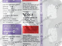 Apraize 10 MG Tablet (4): Uses, Side Effects, Price & Dosage | PharmEasy