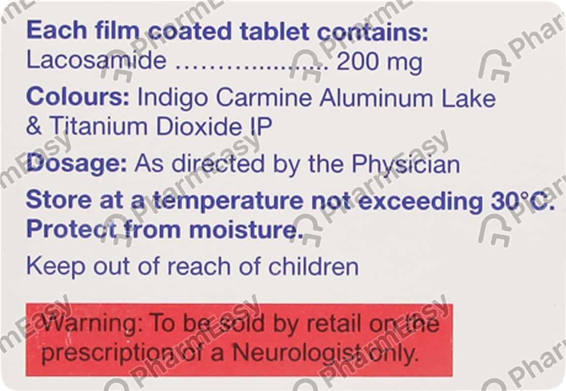 Lacopsy 200 MG Tablet (10): Uses, Side Effects, Price & Dosage | PharmEasy