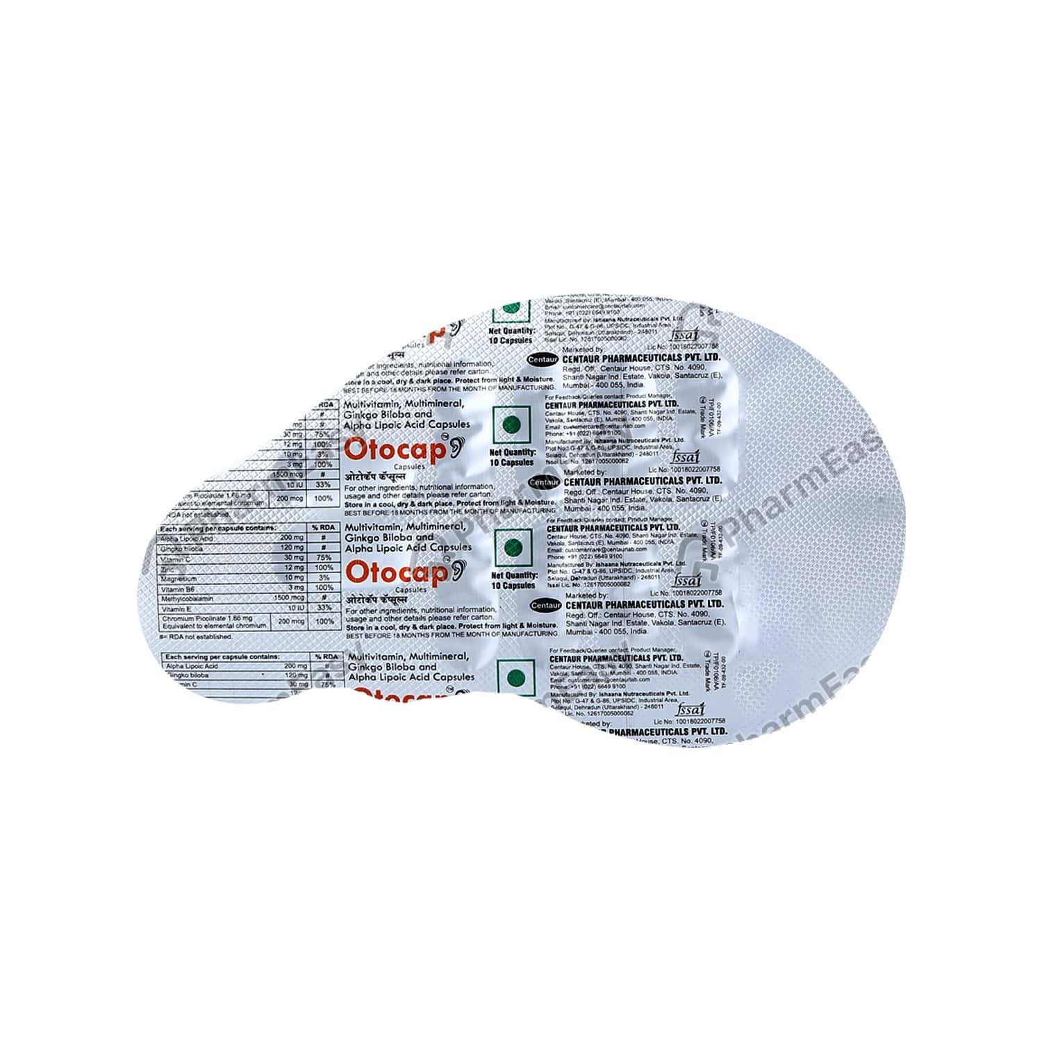 Buy Otocap Strip Of 10 Capsules Online at Flat 18% OFF* | PharmEasy