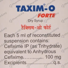 Taxim O Forte 100 MG/5ML Dry Syrup (50): Uses, Side Effects, Price ...