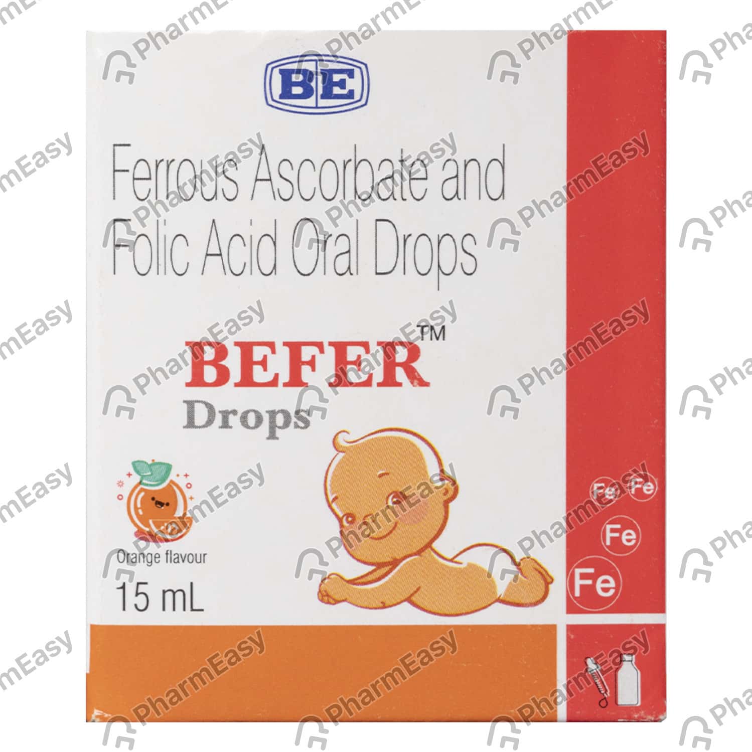 Befer Orange Flavour Bottle Of 15ml Oral Drops: Uses, Side Effects ...