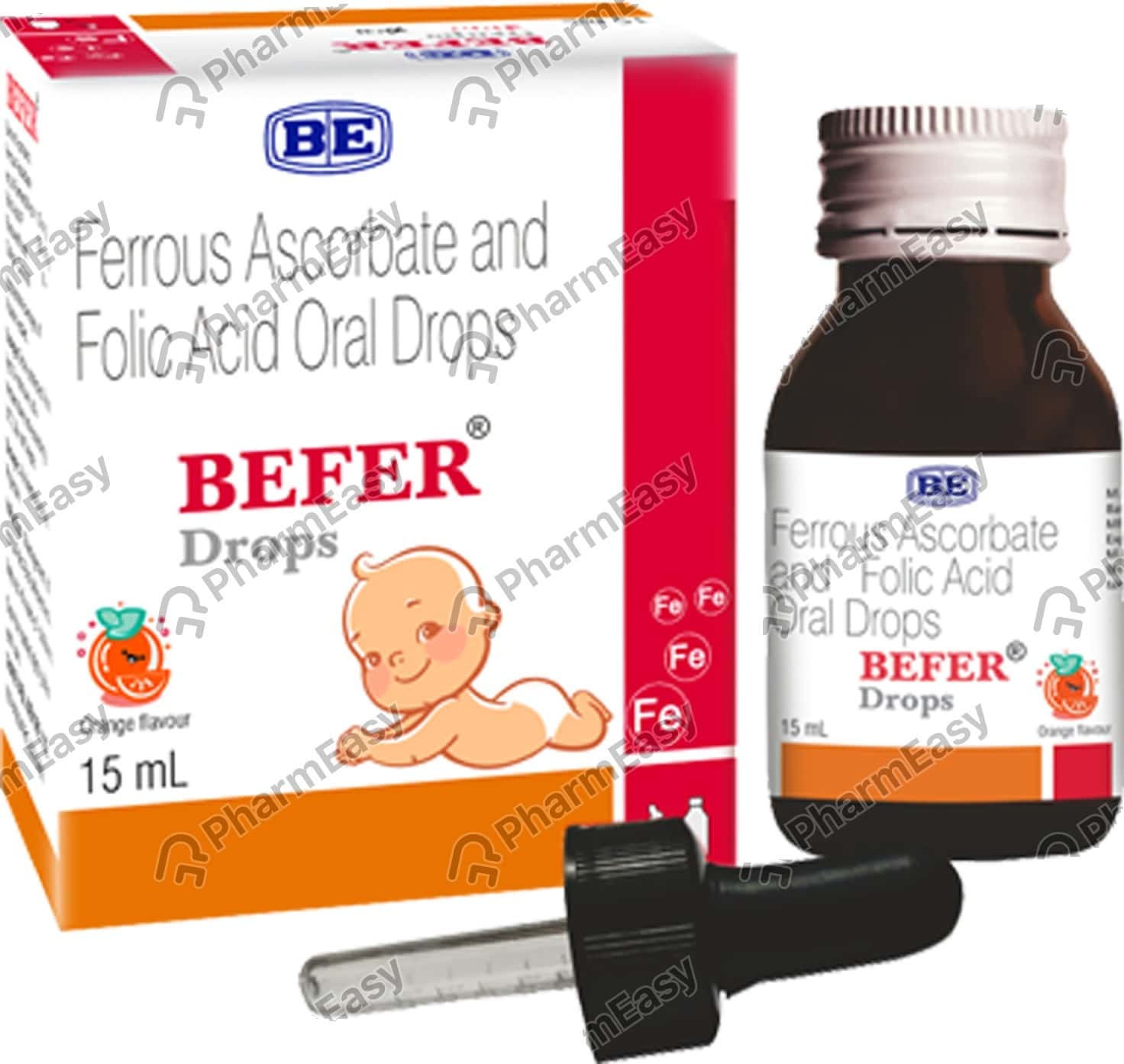 Befer Orange Flavour Bottle Of 15ml Oral Drops: Uses, Side Effects ...
