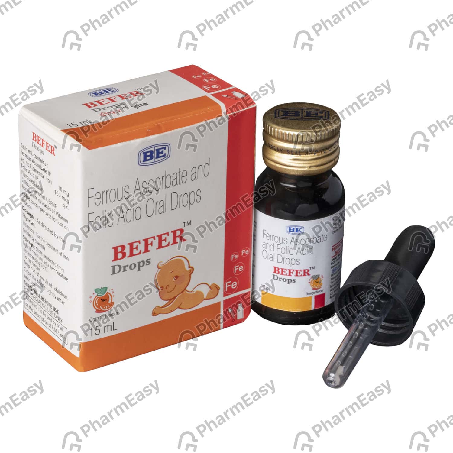 Befer Orange Flavour Bottle Of 15ml Oral Drops: Uses, Side Effects ...