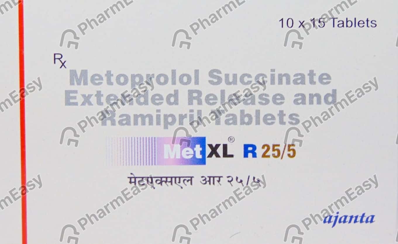 Met Xl R 25/5mg Strip Of 15 Tablets: Uses, Side Effects, Price & Dosage ...