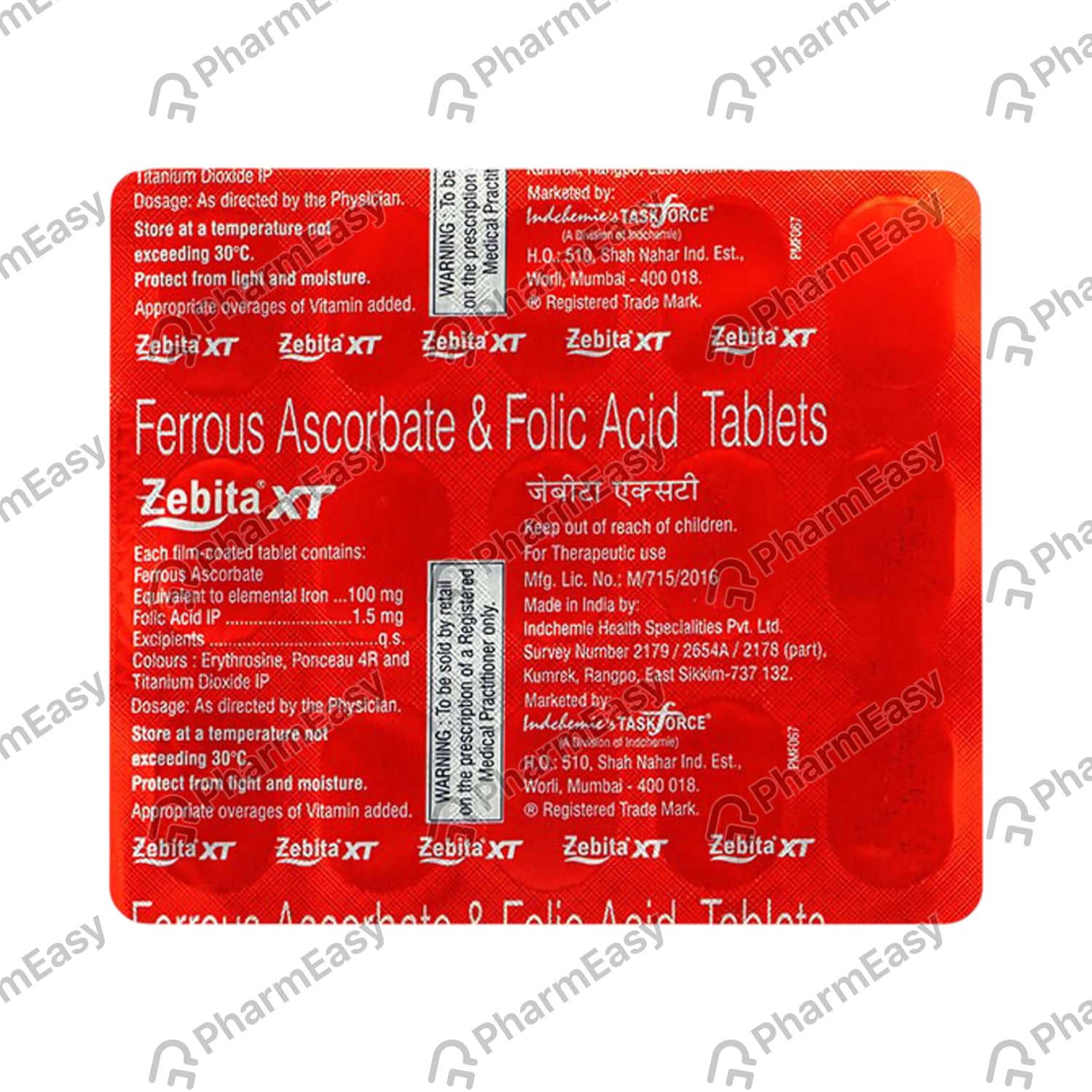 Zebita Xt Strip Of 15 Tablets: Uses, Side Effects, Price & Dosage ...
