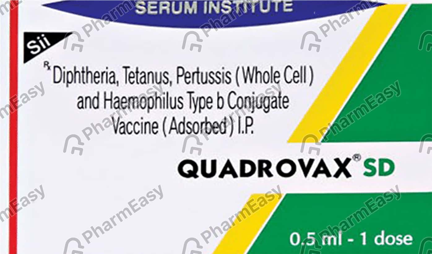 Quadrovax Sd Vial Of 0.5ml Vaccine: Uses, Side Effects, Price & Dosage ...