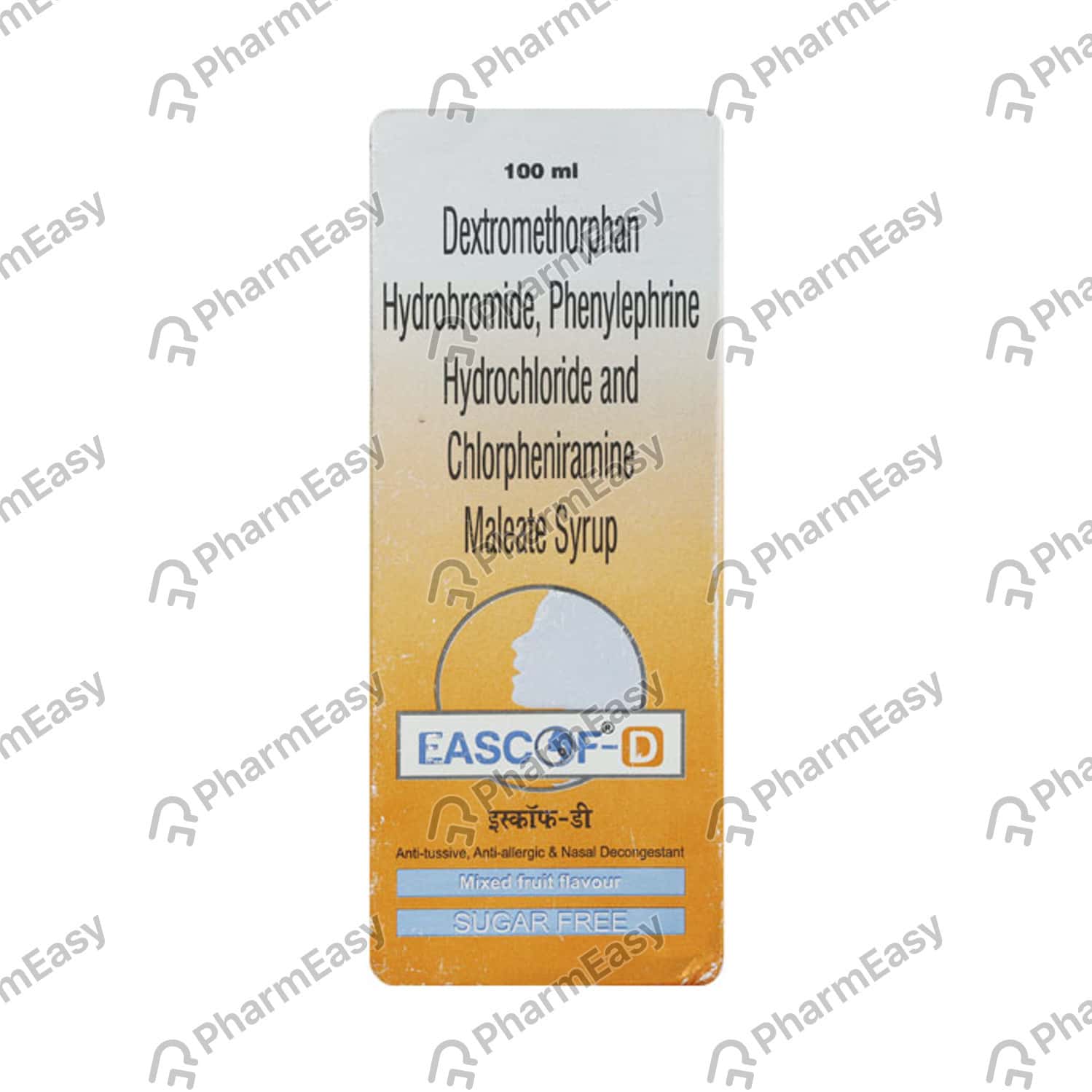 Eascof D Mixed Fruit Flavour Sugar Free 100ml Bottle Of 100ml Syrup ...