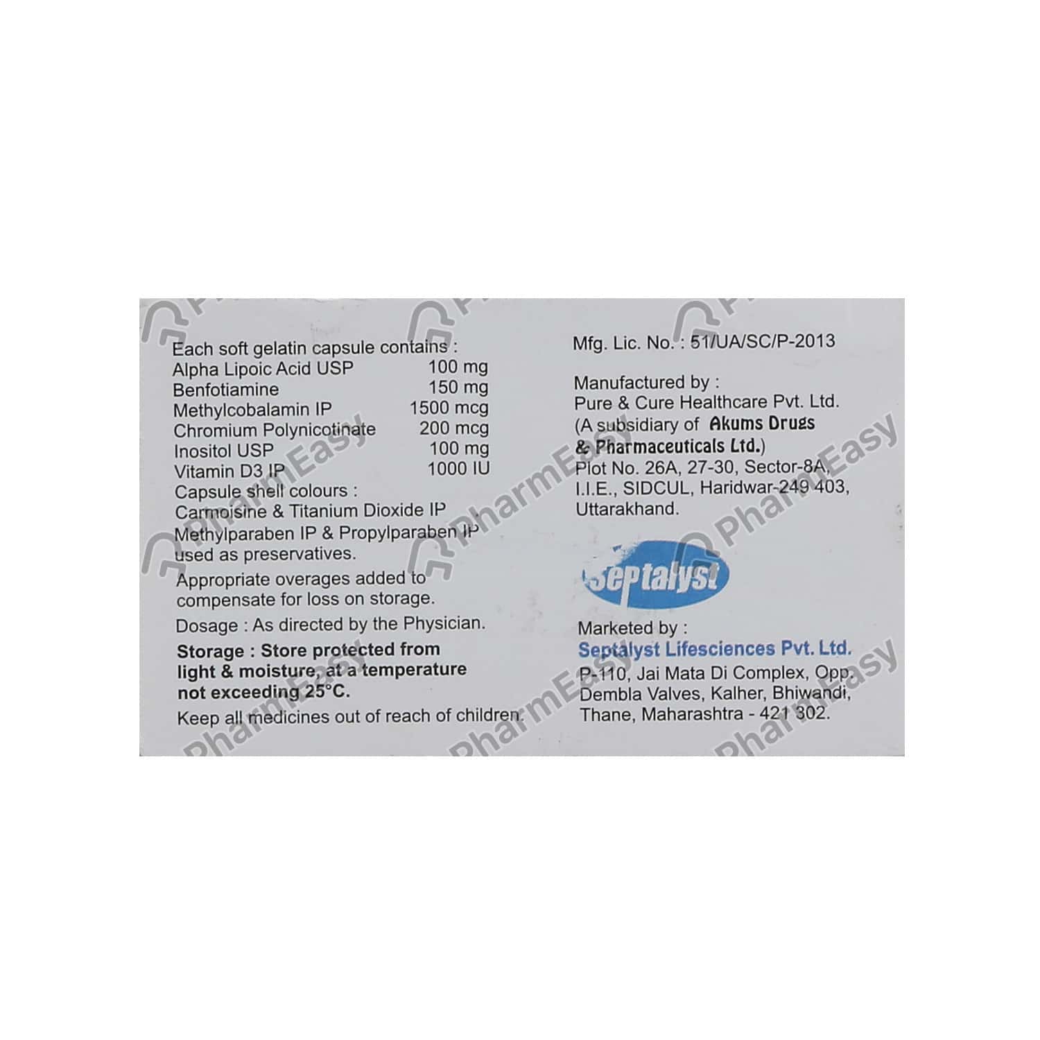 Buy Benfolyst D Strip Of 10 Capsules Online at Flat 15% OFF | PharmEasy