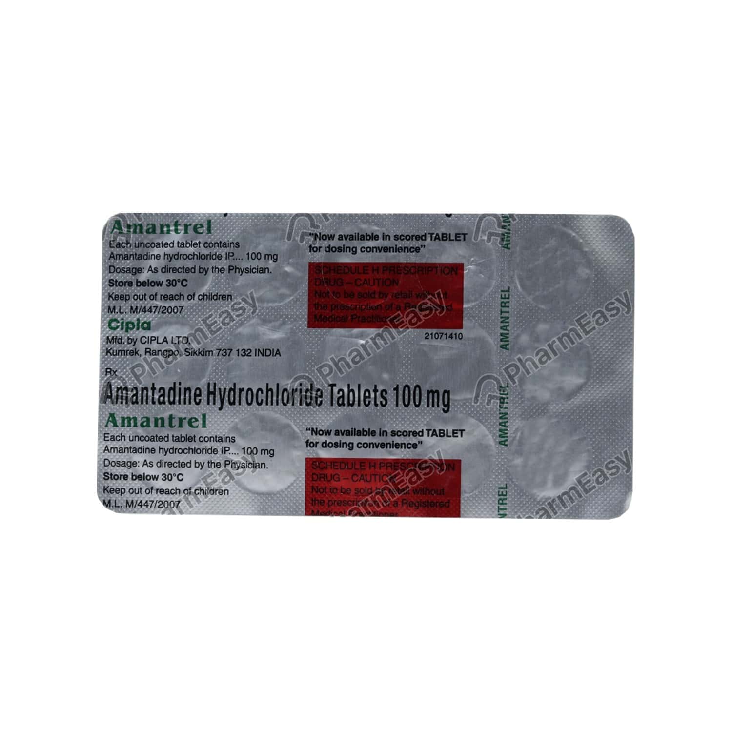 Buy Amantrel 100 MG Tablet (15) Online at Flat 18% OFF* | PharmEasy