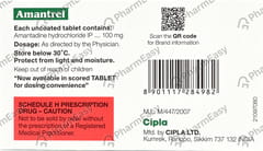 Amantrel 100 MG Tablet (15): Uses, Side Effects, Price & Dosage | PharmEasy
