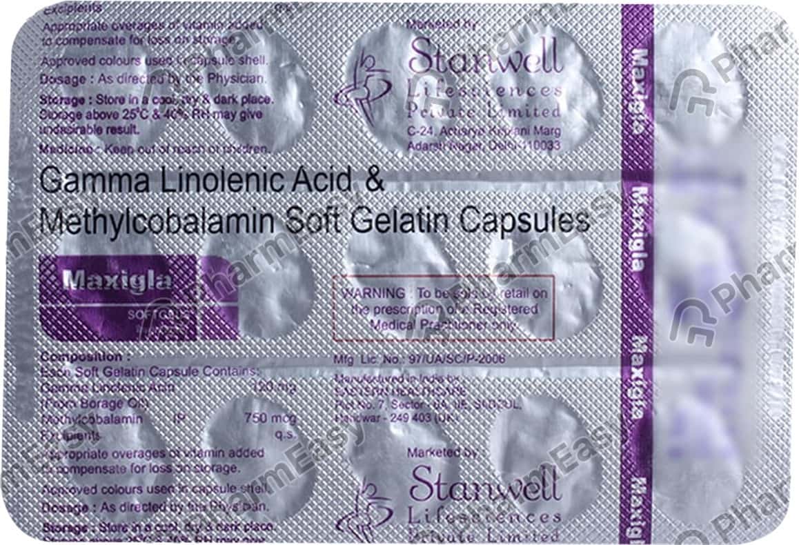 Buy Maxigla Strip Of 15 Capsules Online at Flat 15% OFF | PharmEasy